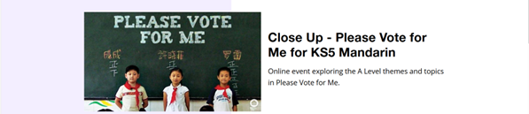 KS5 ‘Please Vote for Me’ webinar | IOE Confucius Institute